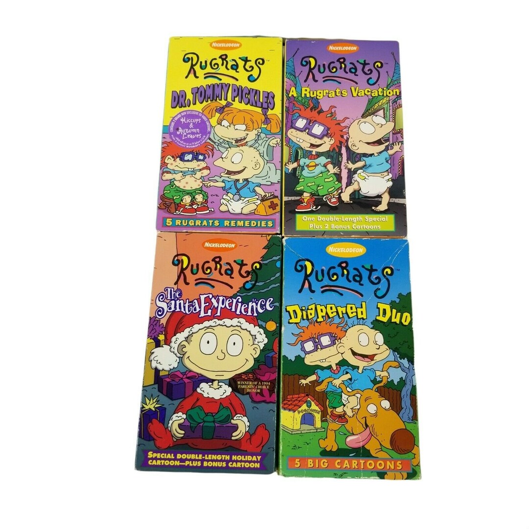 Nickelodeon Rugrats Orange Video Cassettes VHS Lot 4 90’s Cartoon ...