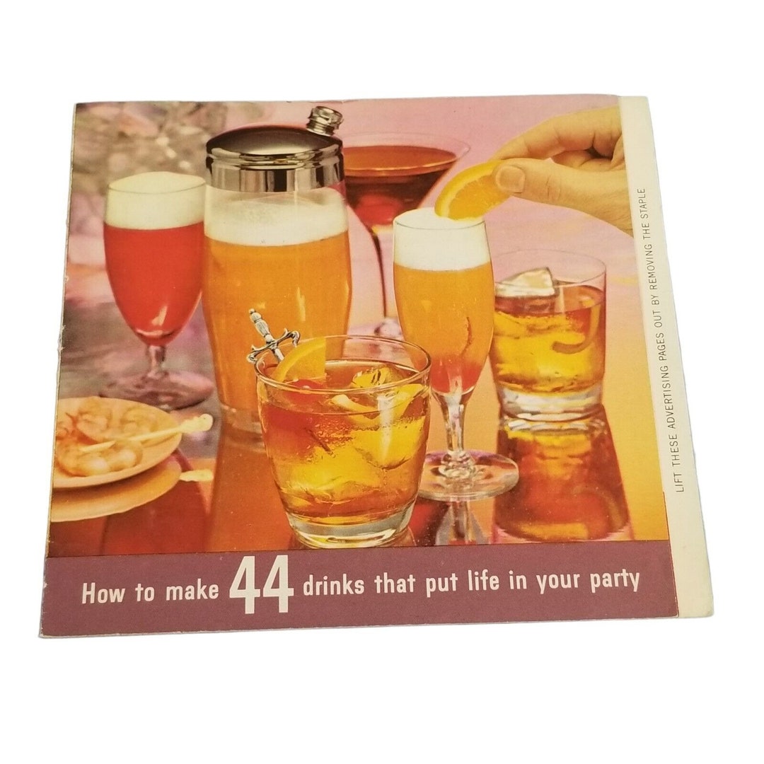Barware Vintage Cocktail Recipes Advertising Booklet Southern Comfort ...