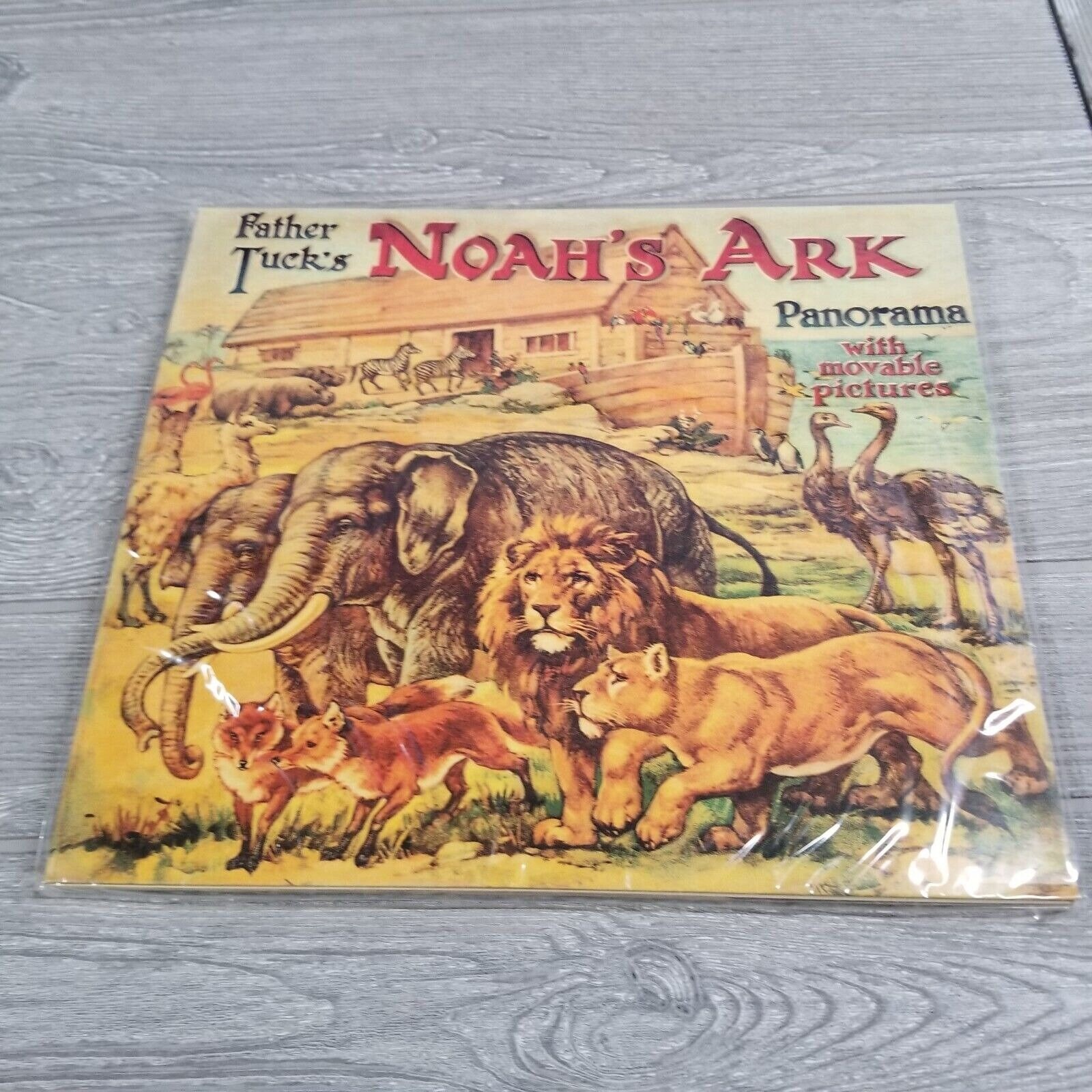 Vintage Father Tuck's NOAH'S ARK Panorama Fold Out Book 15 Movable ...