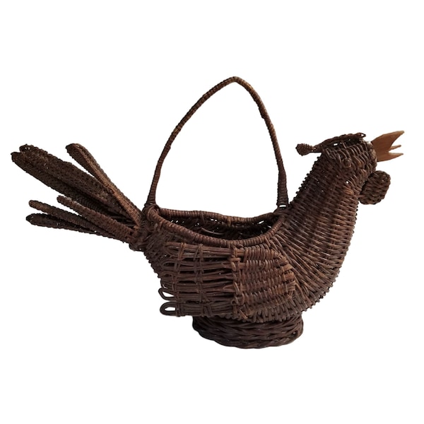 Chicken Wicker Basket - Etsy