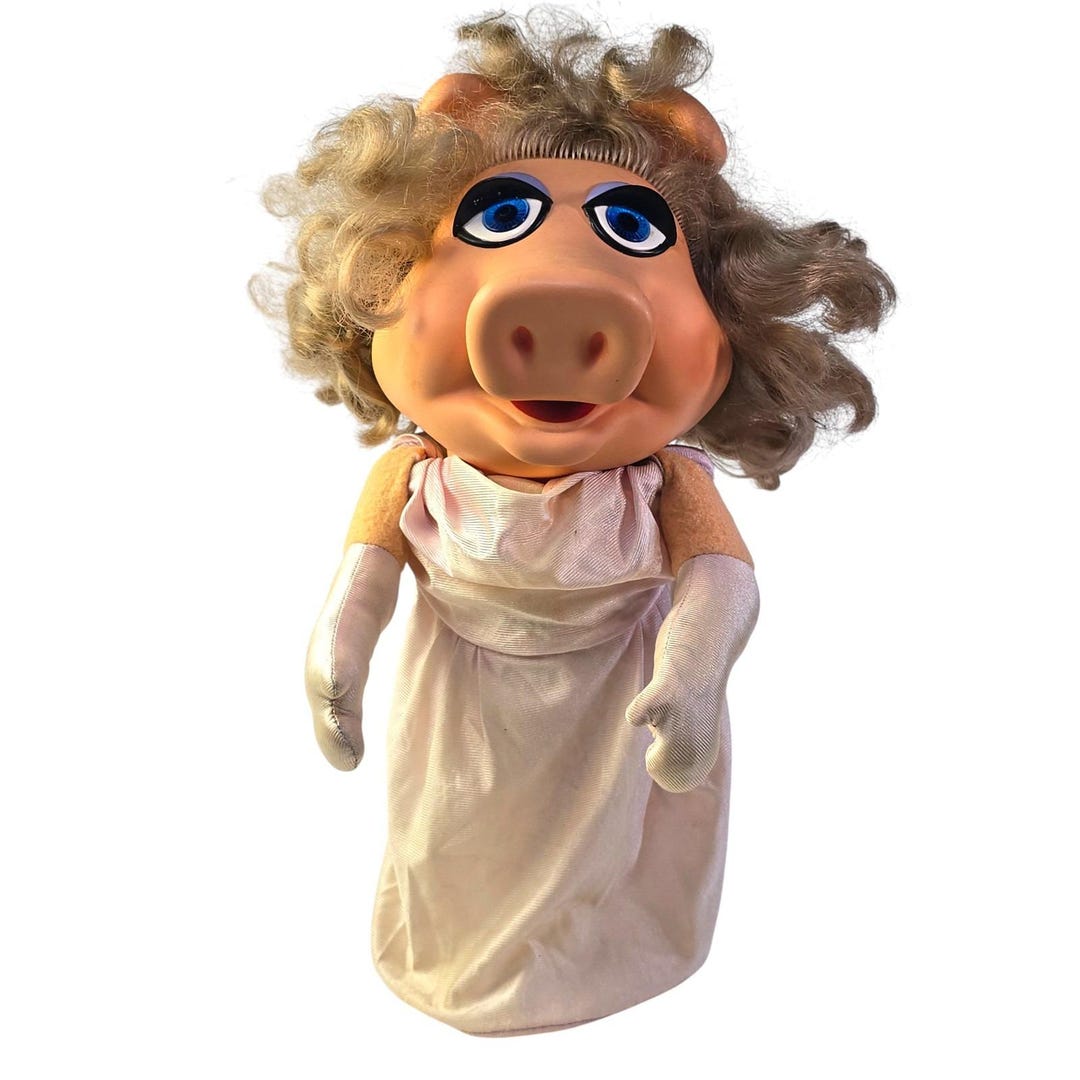 Vintage Miss Piggy Hand Puppet 1977 Fisher Price #855 the Muppets Jim ...