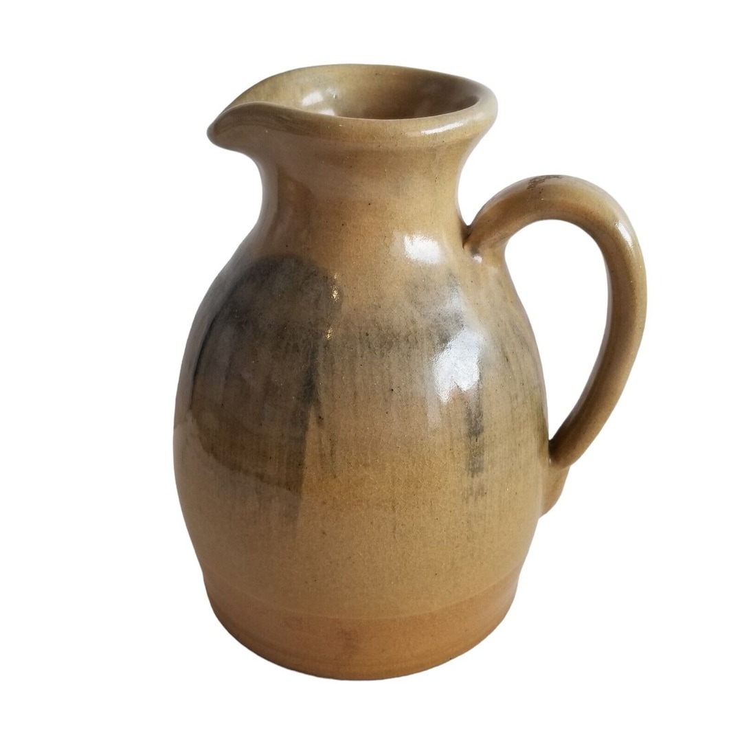 Vintage Pottery Pitcher Signed RILEY 4/10/87 Peppertown Mississippi ...