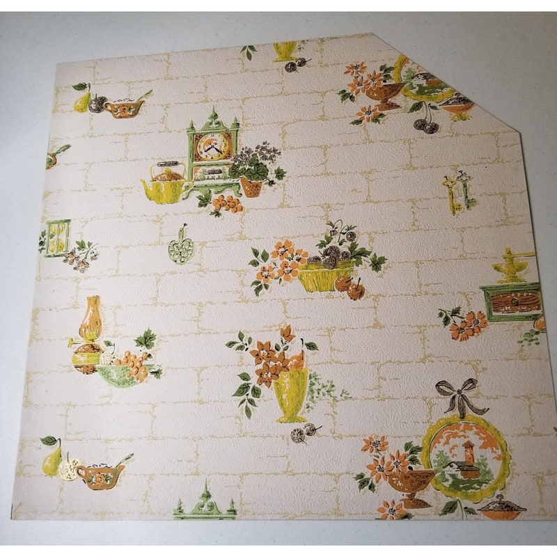 Retro Kitchen Wallpaper - Etsy