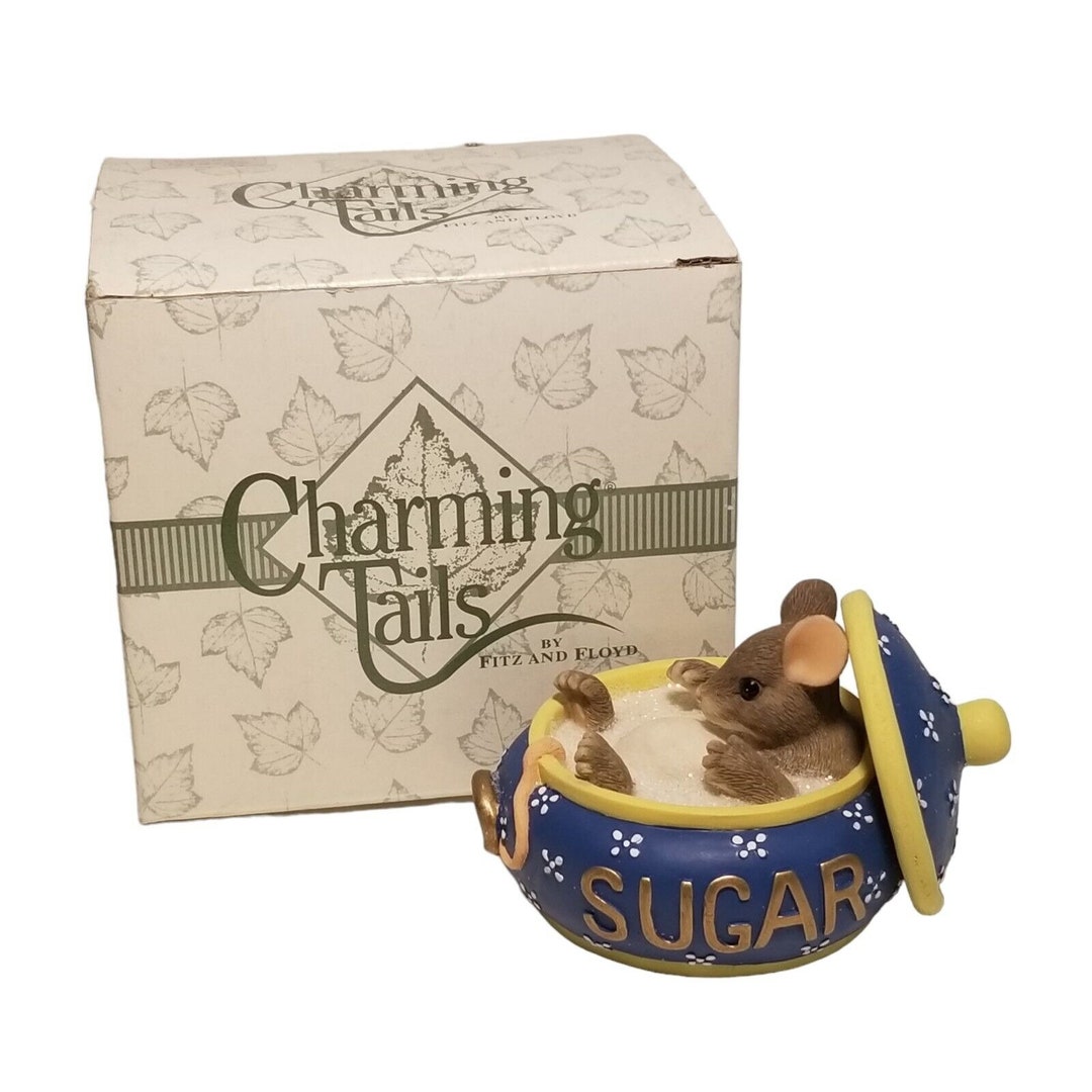 Fitz & Floyd Mouse in Sugar Dish Figurine Charming Tails You Couldn't ...