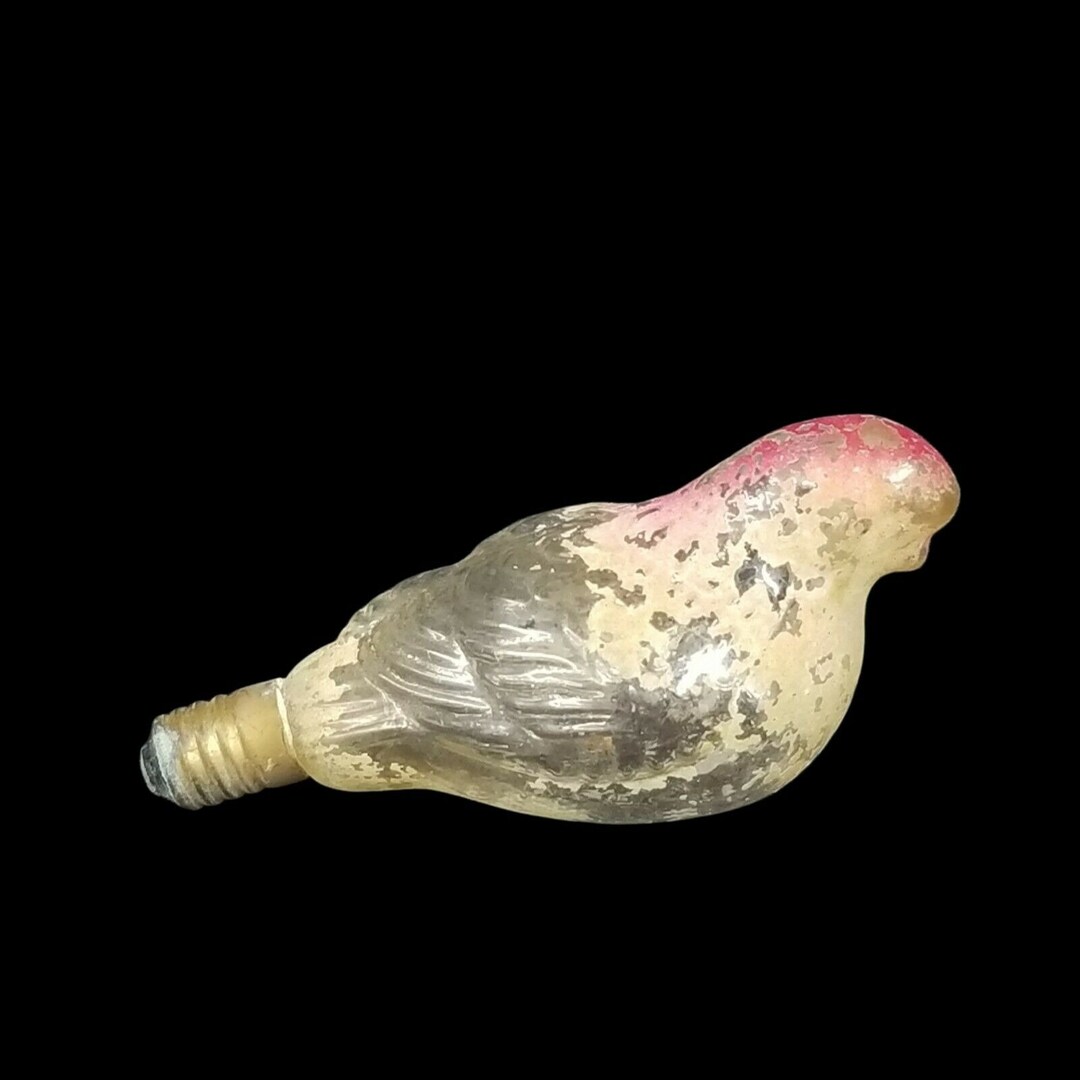 Vintage Bird Figural Light Bulb Christmas Ornament - Etsy