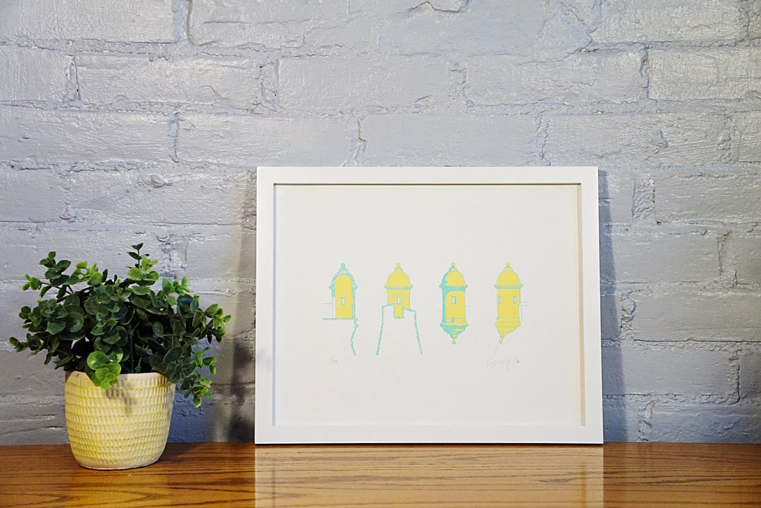 Garitas En Limón - Limited Edition Silk Screen Print - Etsy