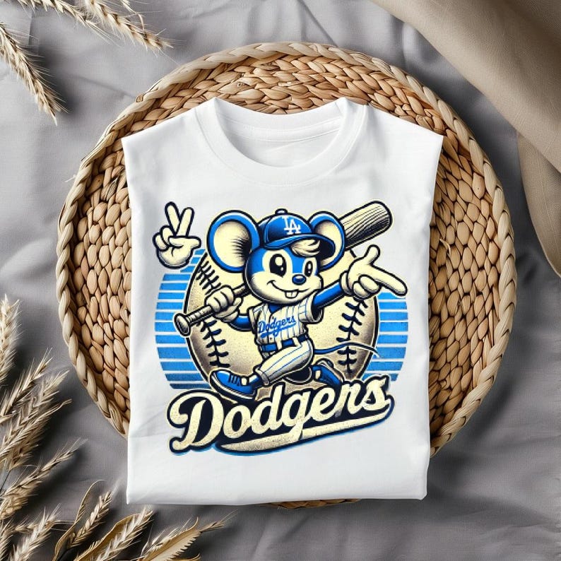 Inspired LA Dodgers, Gnome Whimsical, PNG 300 DPI, Baseball, Champion ...