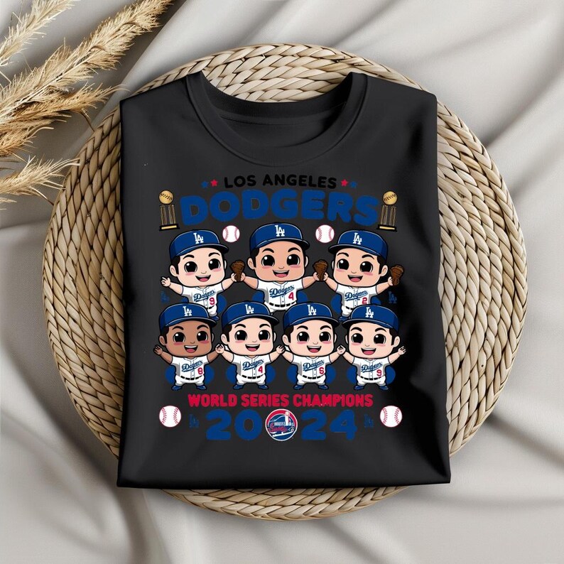 Kawaii Dodgers Champs PNG Cute Chibi Baseball Art for T-shirts ...