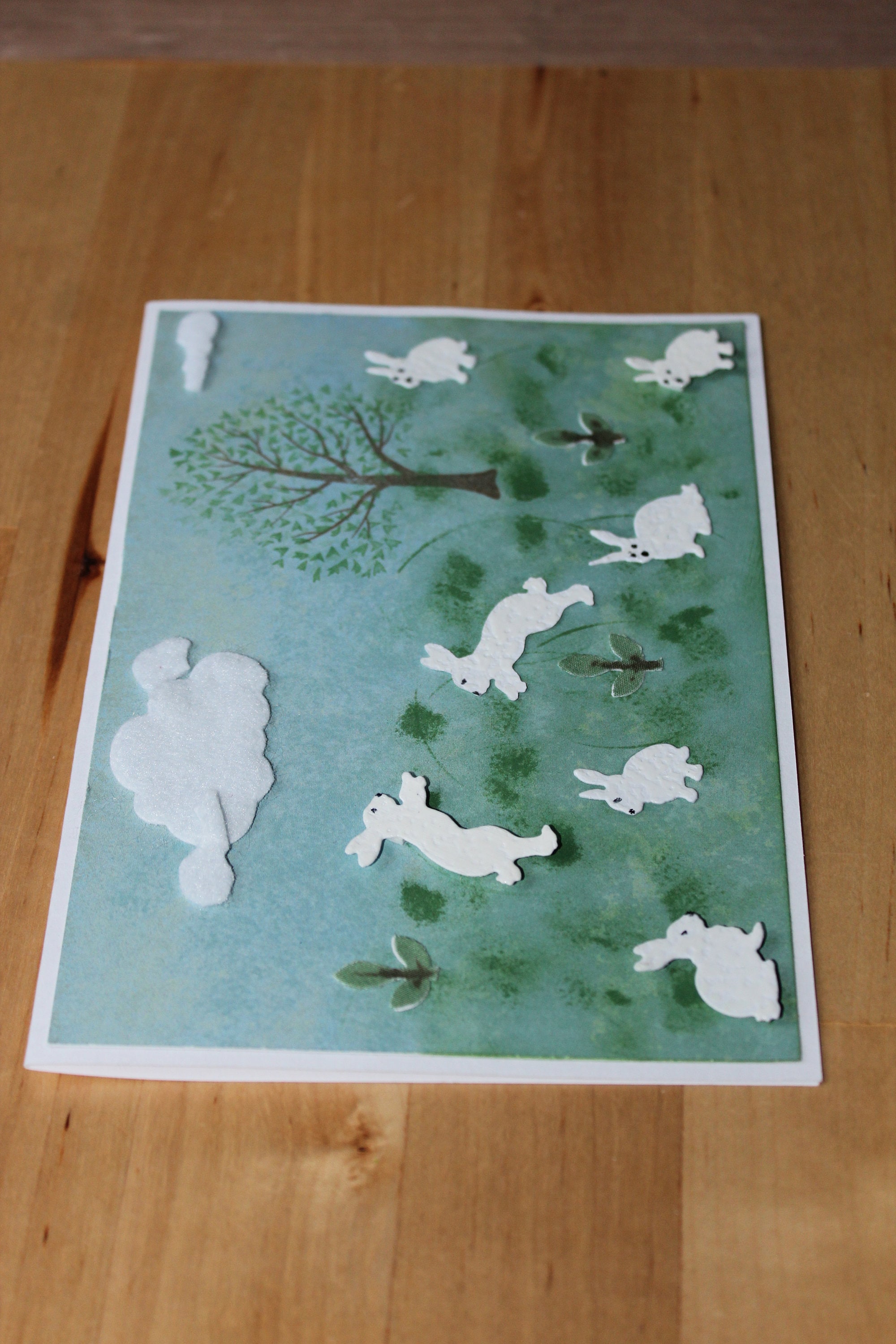 Cottage Core Gifts Bunnies In The Field Card Handmade | Etsy