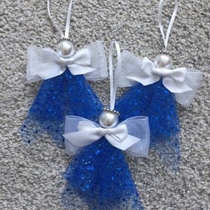 Blue Angel, Tulle Angel Ornament, Handmade Ornament, Christmas ...