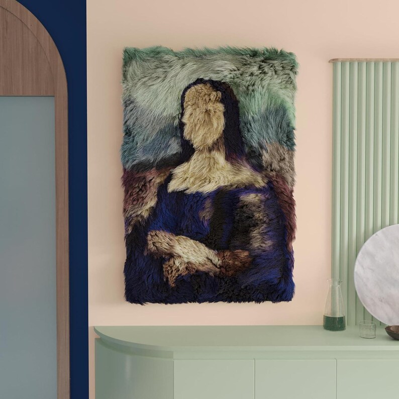 Hand Made Fluffy Mona Lisa Art - Etsy