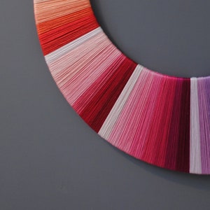20" Color Wheel STRING Hoop Wall Art -colorful, Bold Unique, Art Deco ...