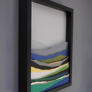 Abstract Landscape Art-paper CUTTING Colorful Paper Layers,depth ...