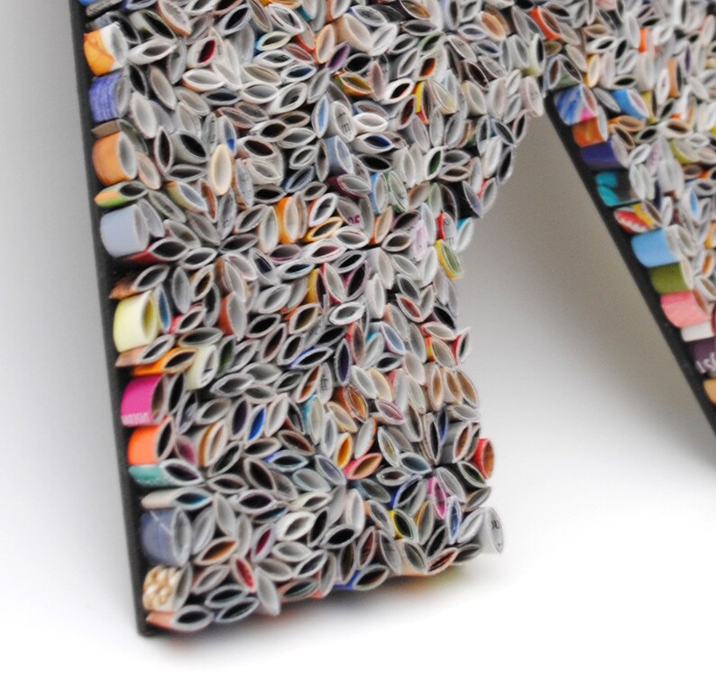 MEDIUM 10 Letters Numbers Symbols Made With Recycled | Etsy