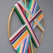XL COLORFUL Hoop STRING Wall Art-gold or Silver Wrapped Hoop - Etsy