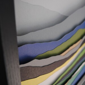 Abstract Landscape Art-paper CUTTING Colorful Paper Layers,depth ...