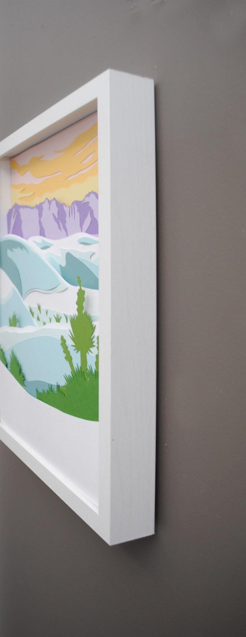 White Sand National Park PAPER CUTTING Colorful Cacti New | Etsy