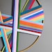 XL COLORFUL Hoop STRING Wall Art-gold or Silver Wrapped Hoop - Etsy