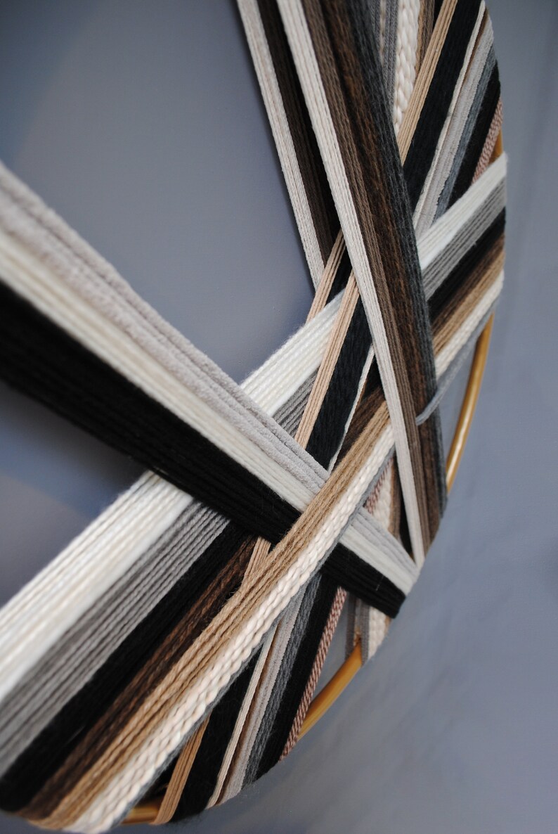 XL Hoop STRING Wall Art 24 Dia Neutral Wrapped - Etsy