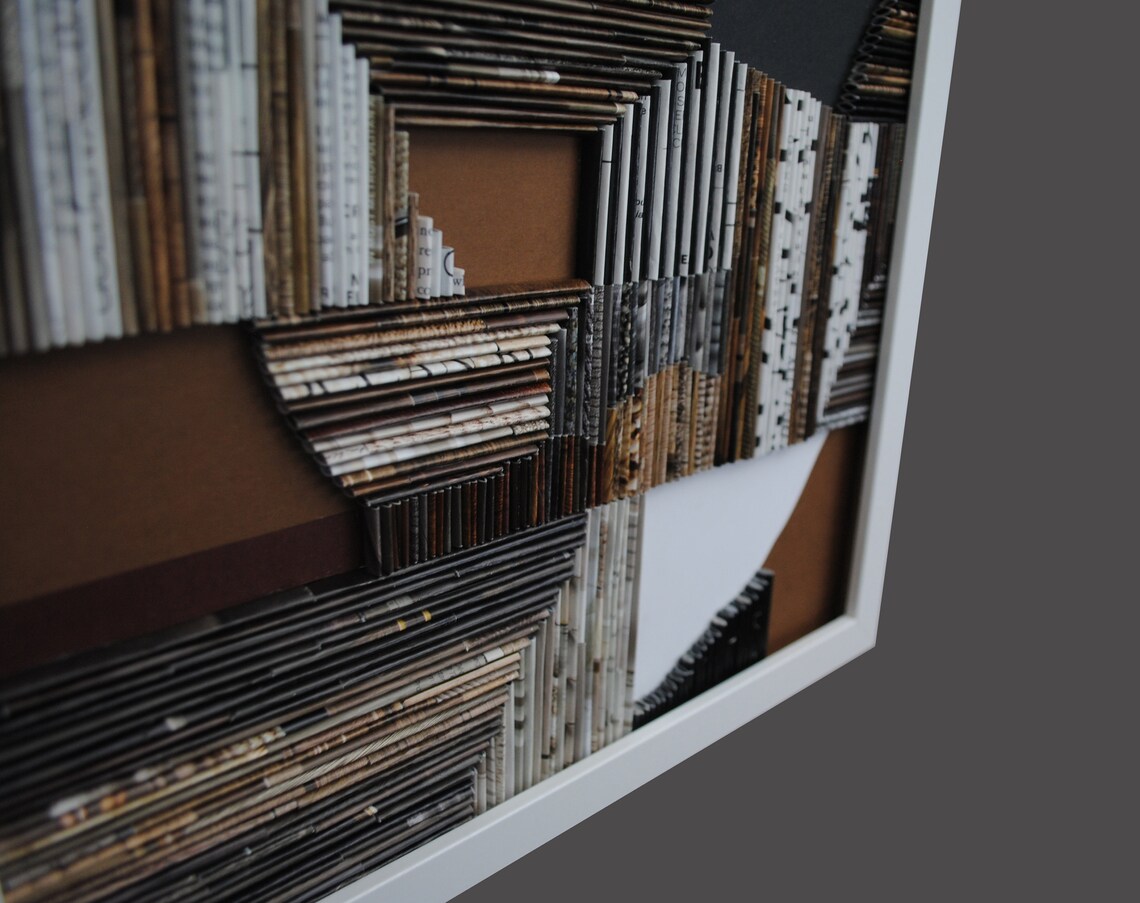 Collage WALL ART Made From Recycled - Etsy