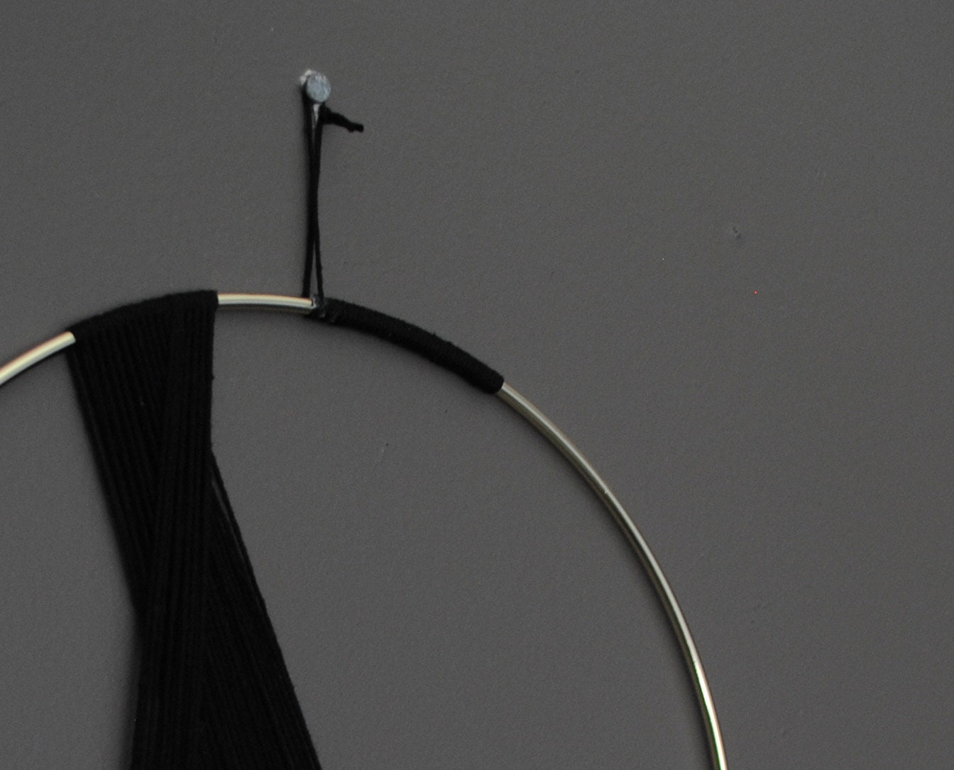 Medium 12 Hoop Black and Gold STRING Wall Art Unique | Etsy