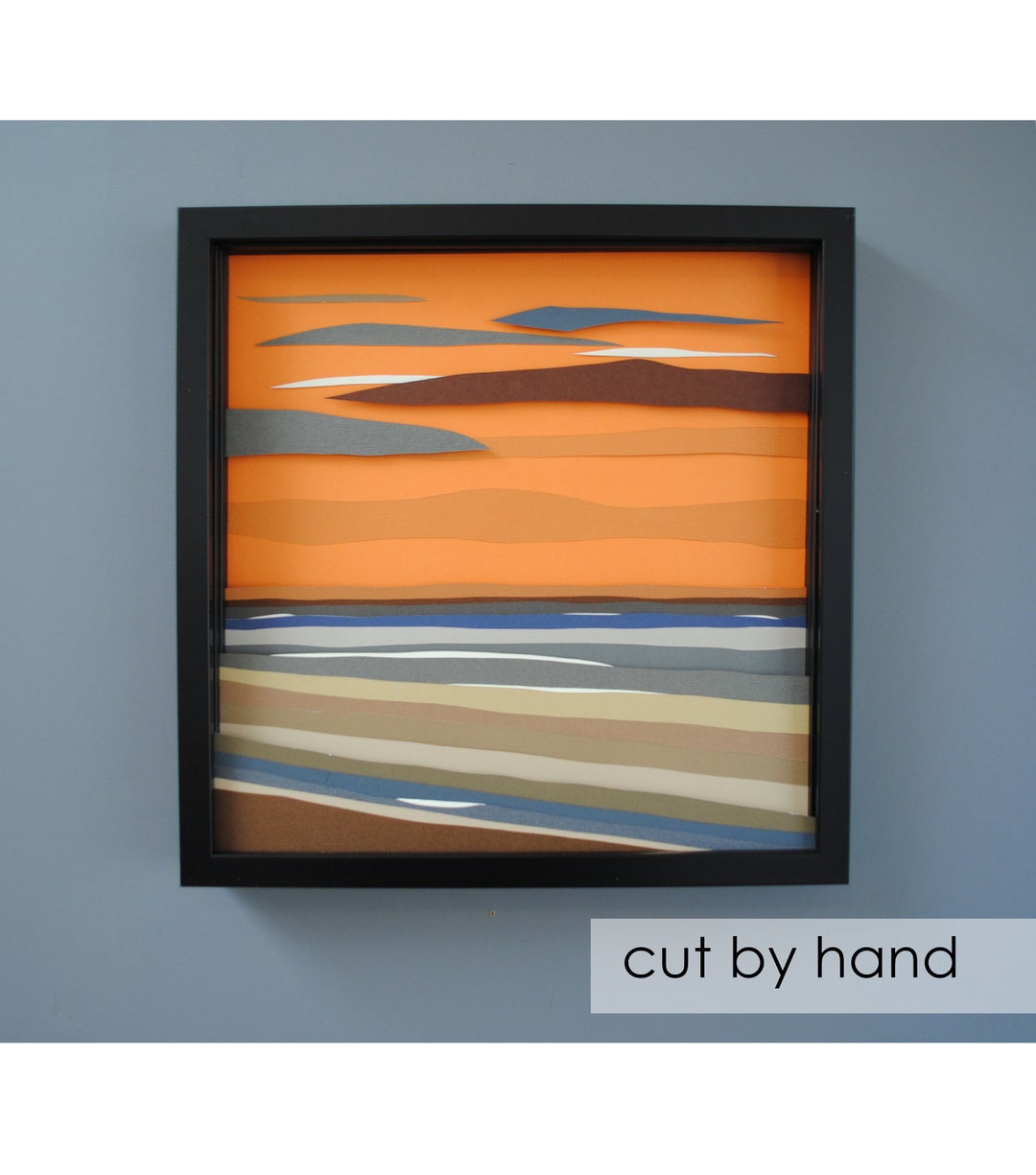 Abstract Landscape Art-paper CUTTING - Colorful Paper Layers,depth ...