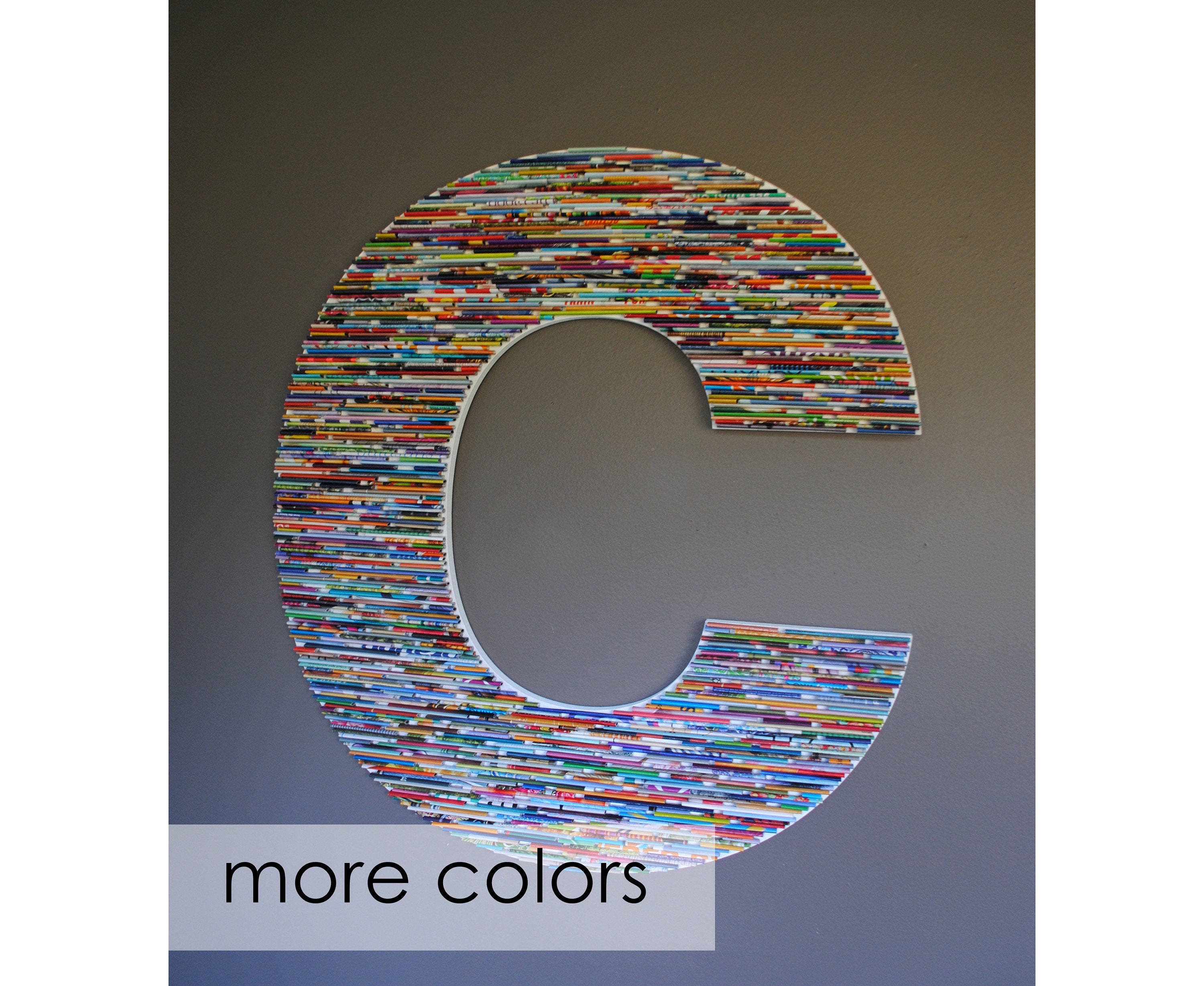 XL 16 letters numbers symbols made with recycled | Etsy