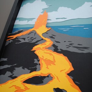 Hawaii Volcanoes National Park -PAPER CUTTING - Colorful Lava, Islands ...