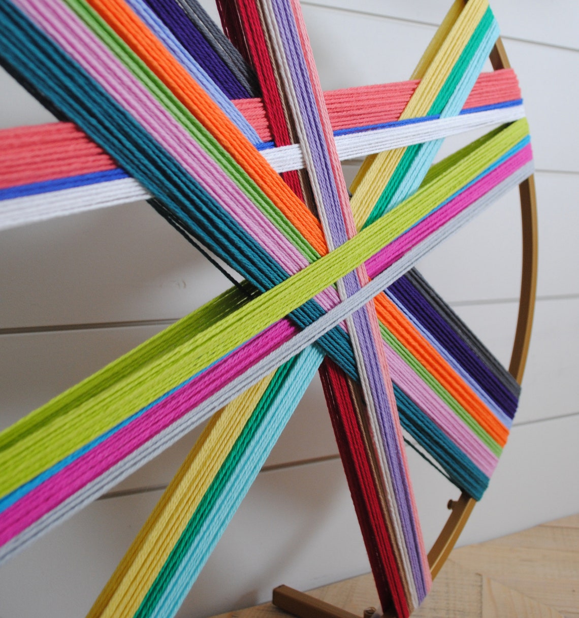 Hoop STRING Tabletop Art Large Colorful Wrapped Hoop - Etsy