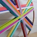 Hoop STRING Tabletop Art Large Colorful Wrapped Hoop, Unique, Art Deco ...