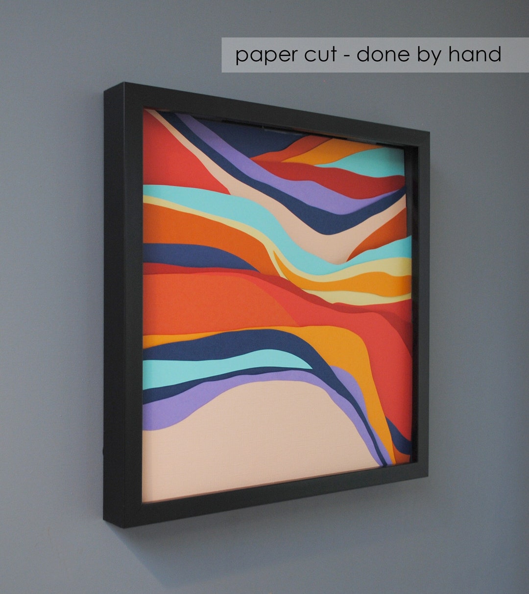 Abstract Colors- PAPER CUTTING - Art Made With Layers of Colorful Paper ...