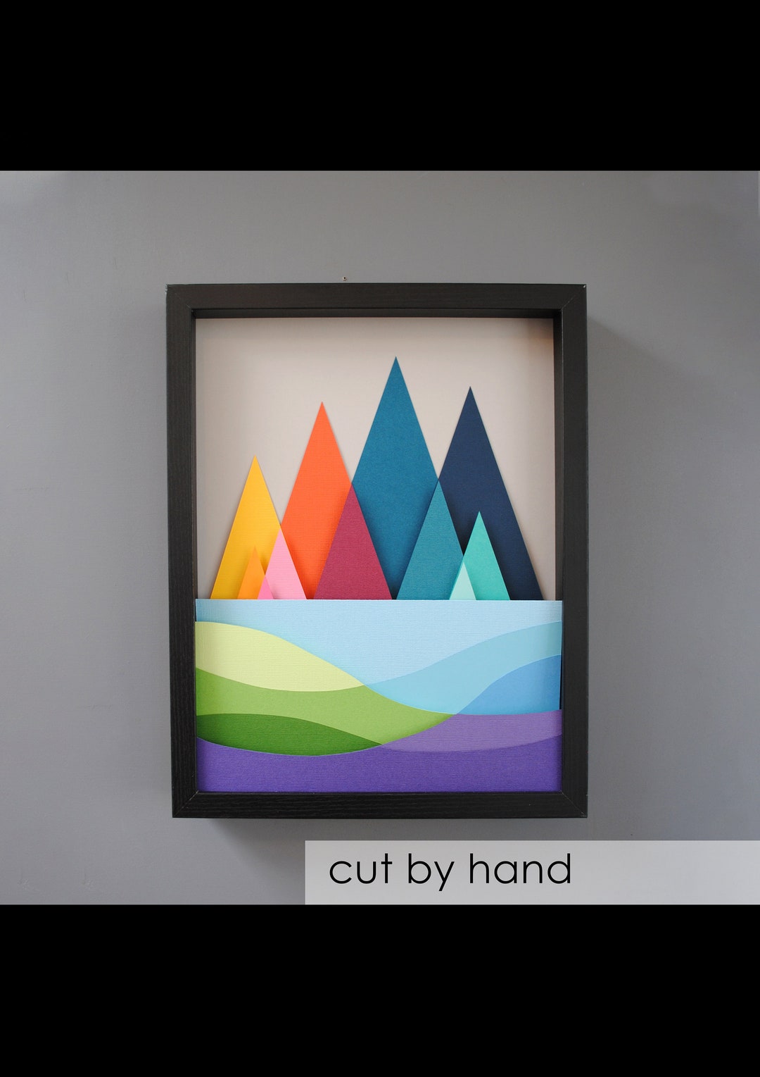 Modern Landscape Art-paper CUTTING Colorful Paper Layers,depth,texture ...