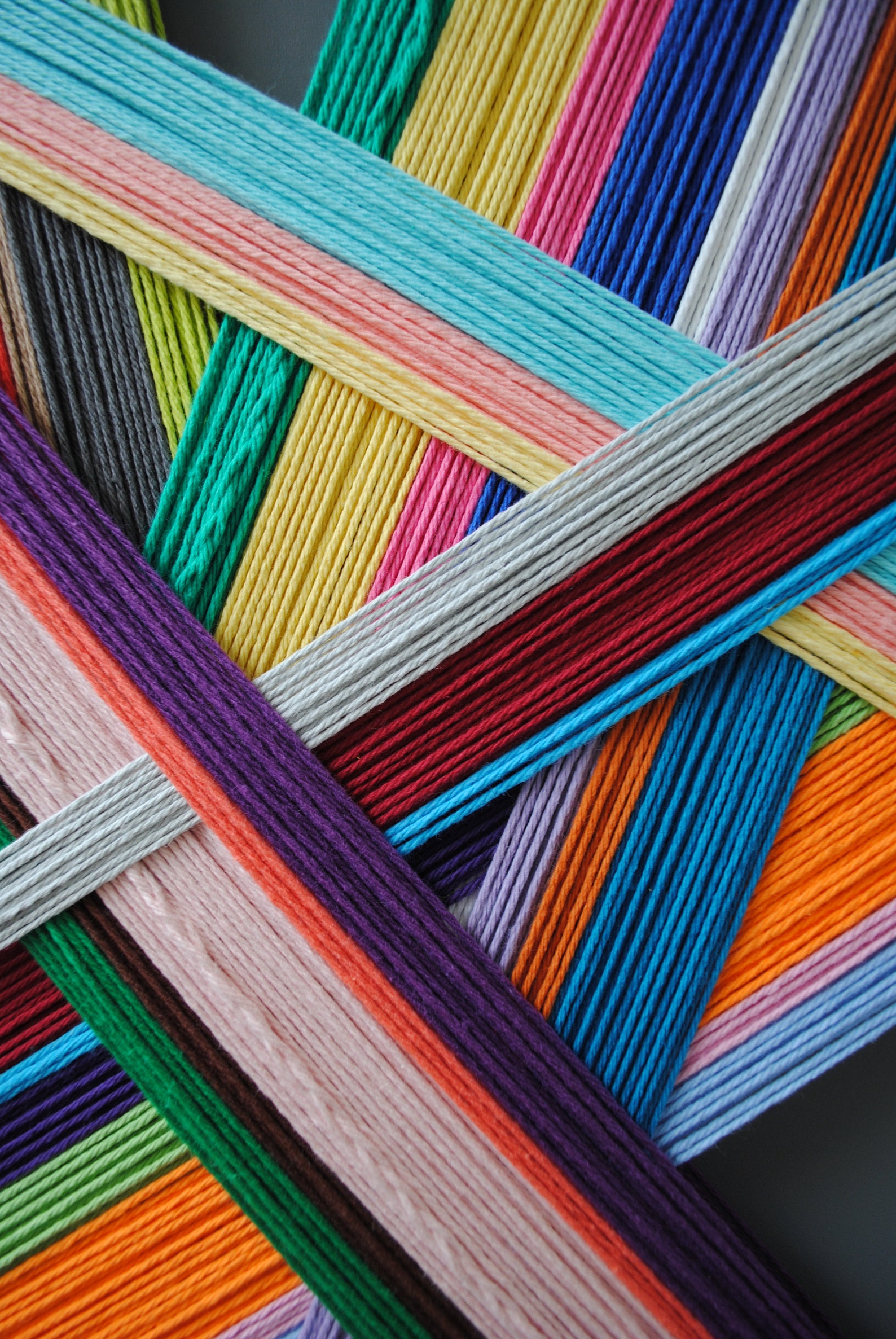 XL COLORFUL Hoop STRING Wall Art-gold or Silver Wrapped Hoop, Art Deco ...