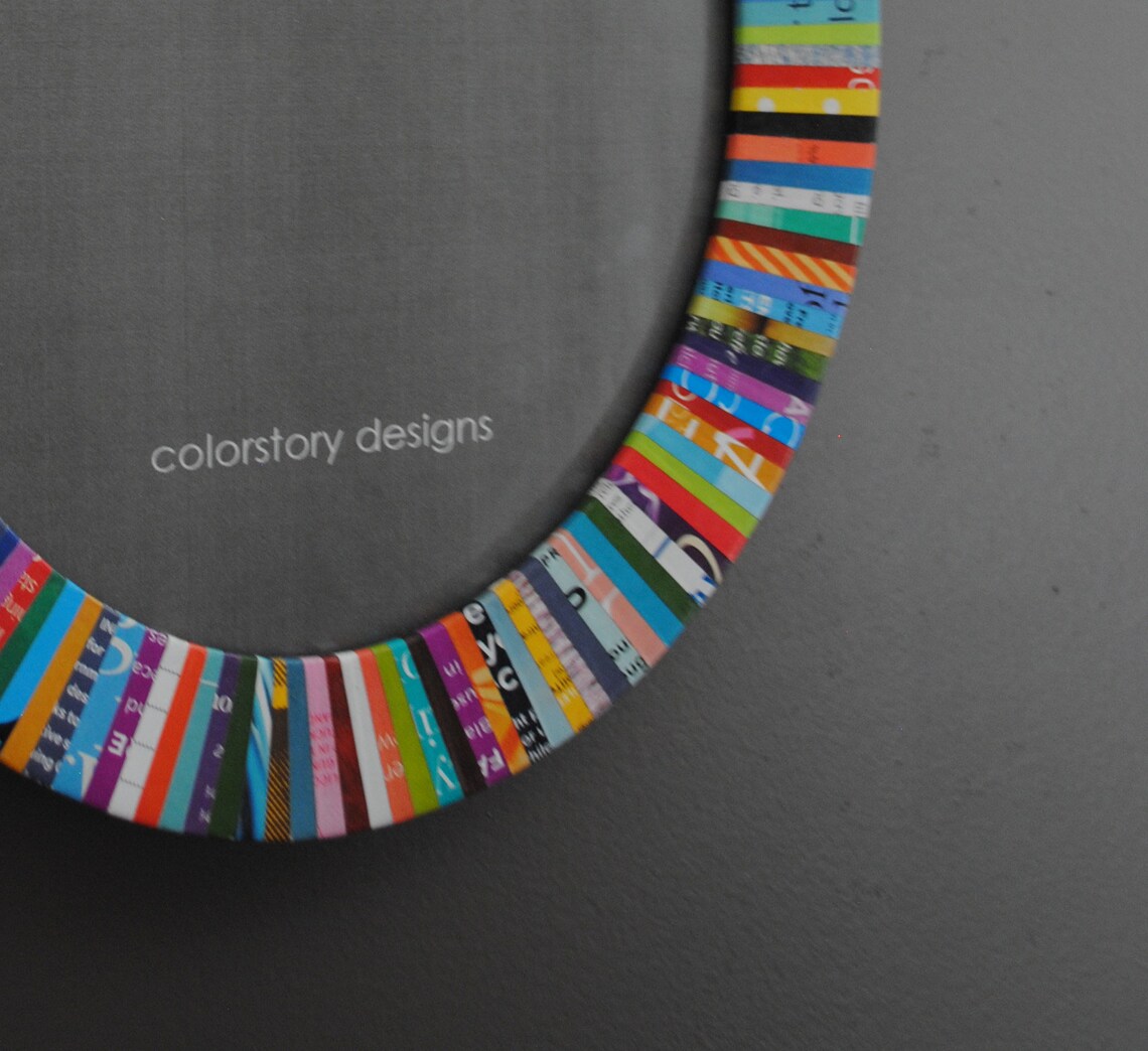 Oval Picture Frame Made From Recycled Magazines - Etsy