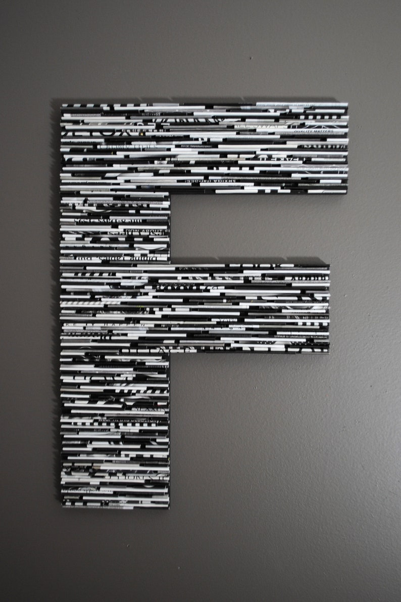 XL 16 Letters Numbers Symbols Made With Recycled - Etsy