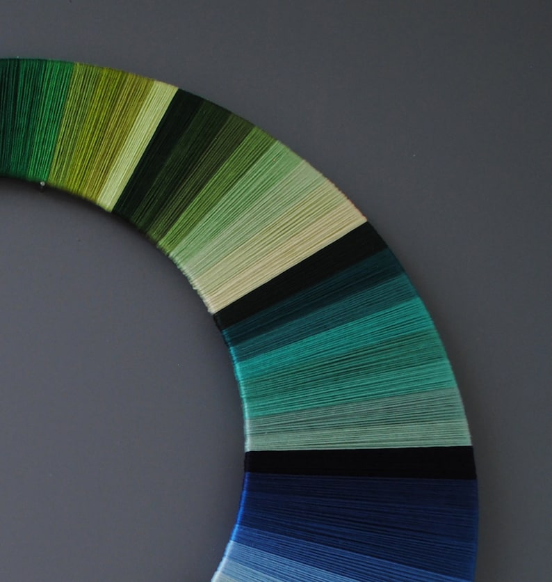 20 Color Wheel STRING Hoop Wall Art colorful Bold - Etsy