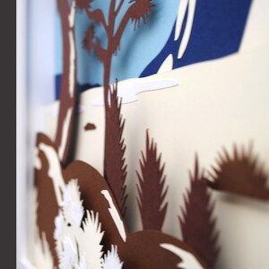 Joshua Tree National Park PAPER CUTTING California Desert ,depth ...