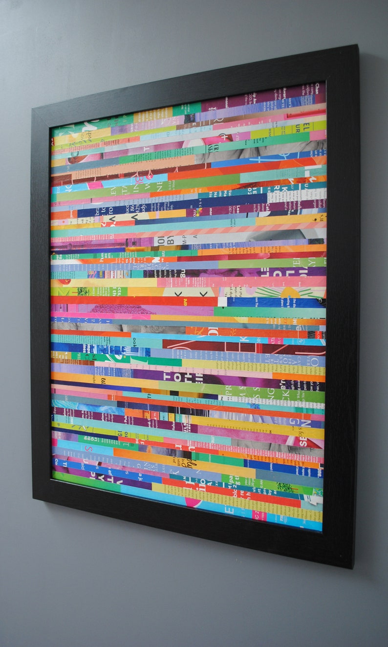 COLORFUL Framed WALL Art-choose Your Own Colors-made From - Etsy