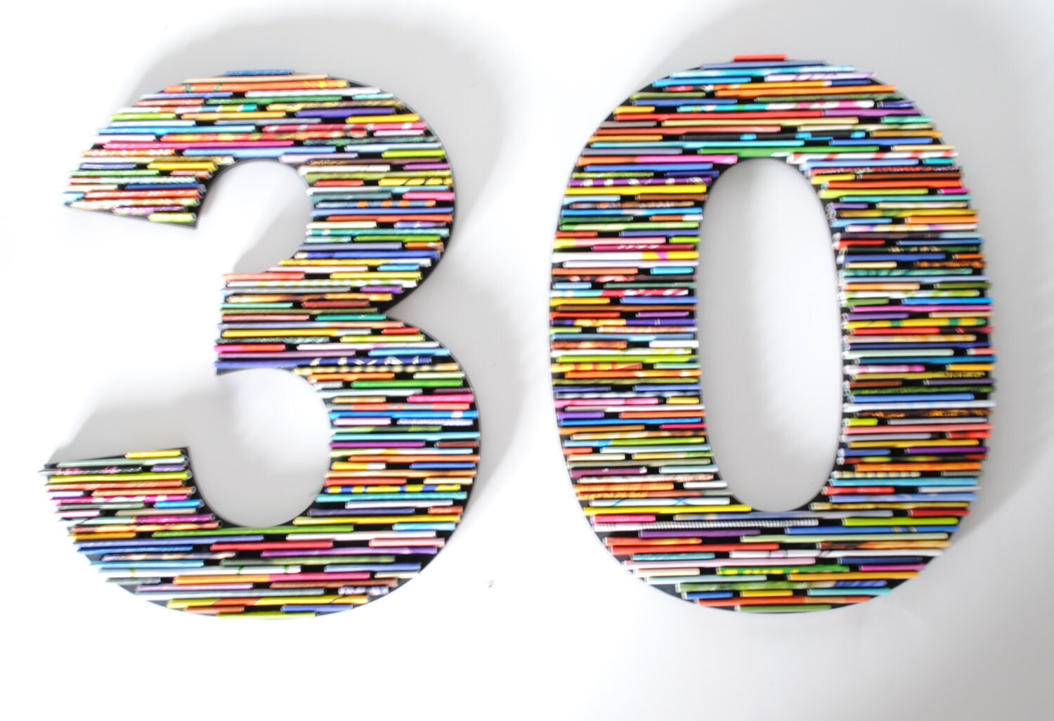 SMALL 6 Letters Numbers Symbols Made With Recycled - Etsy UK