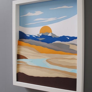 Yellowstone National Park PAPER CUTTING Colorful Paper Layers,layers ...