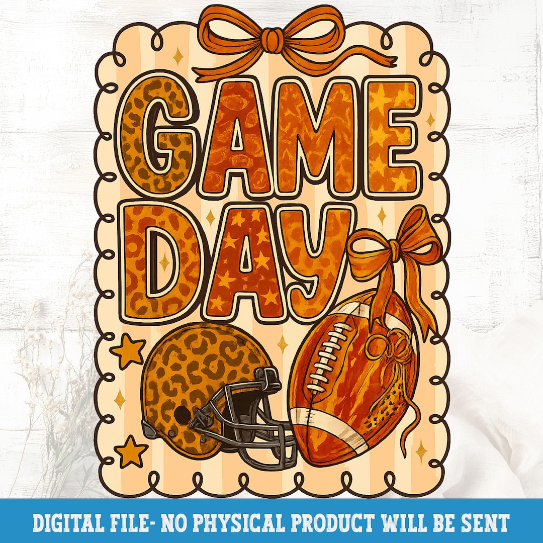 Football Mama PNG: Retro Game Day Sublimation Design (digital Download ...