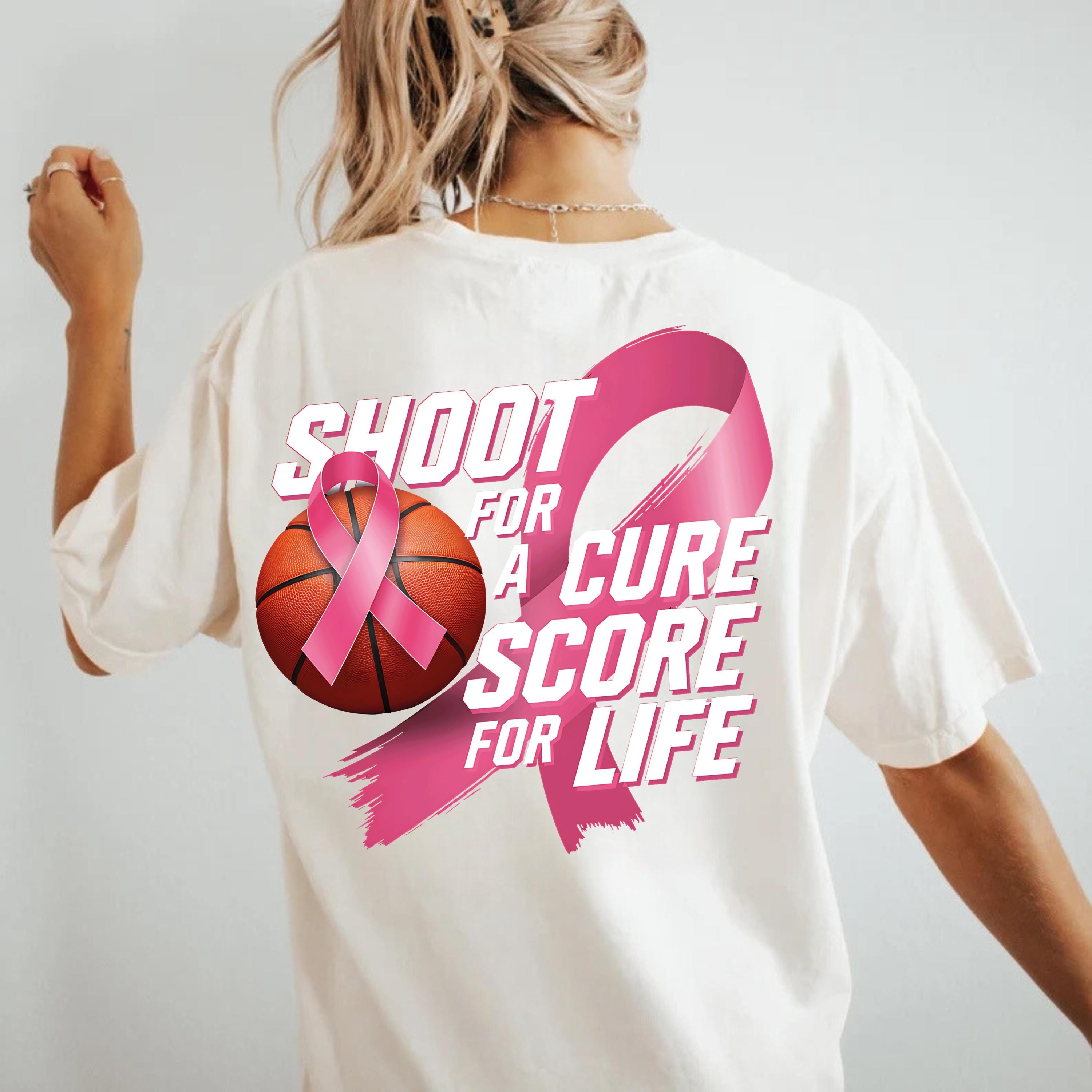 Breast Cancer Awareness Basketball PNG: Pink Ribbon Sublimation ...