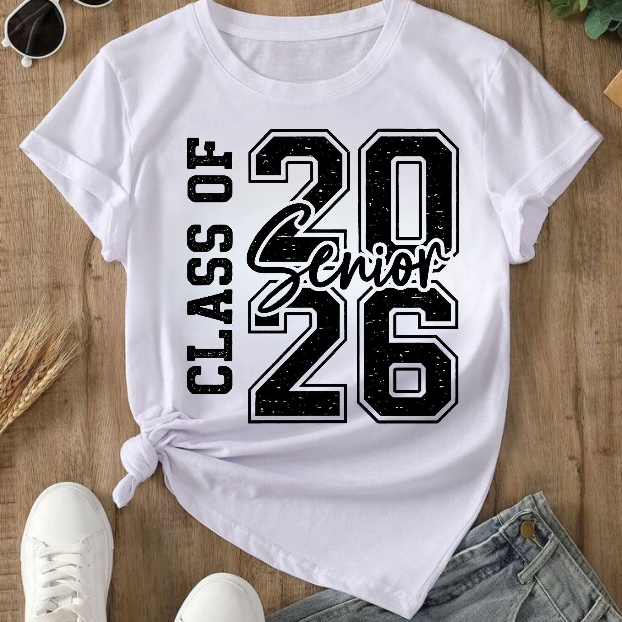 Class of 2026 Senior PNG: Yellow Varsity Graduation Design (digital ...