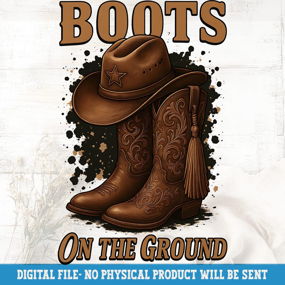 Pink Cowgirl Boots PNG: Western Sublimation Design (digital Download ...