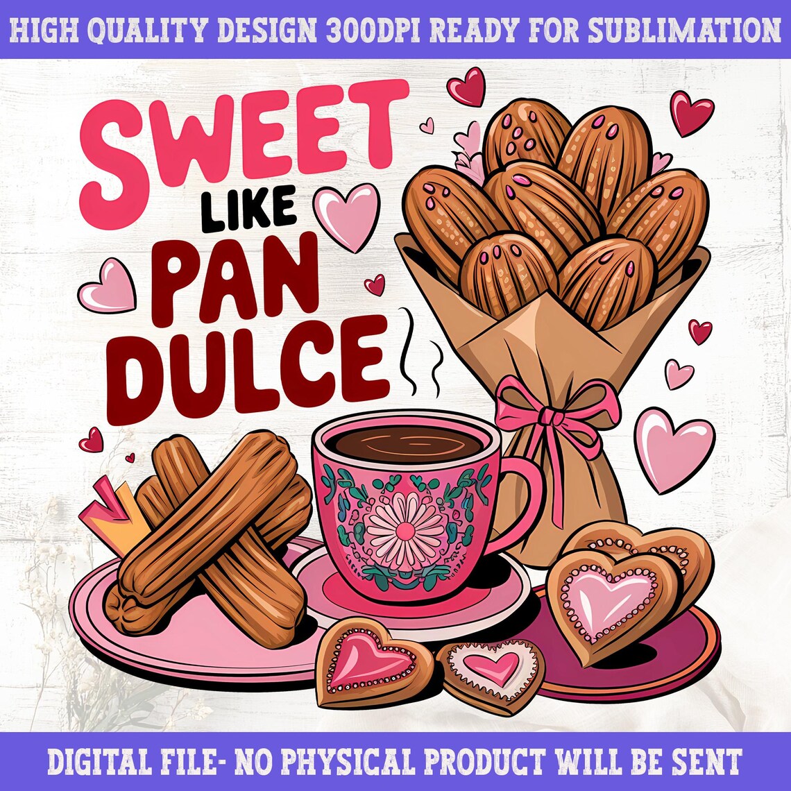 Sweet Like Pan Dulce PNG, Mexican Concha Digital Art, Funny Valentines ...