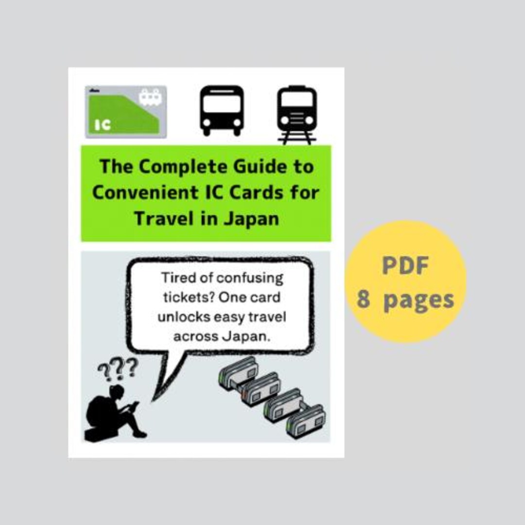 Your Essential IC Card Guide – Stress-free Travel Across Japan - Etsy
