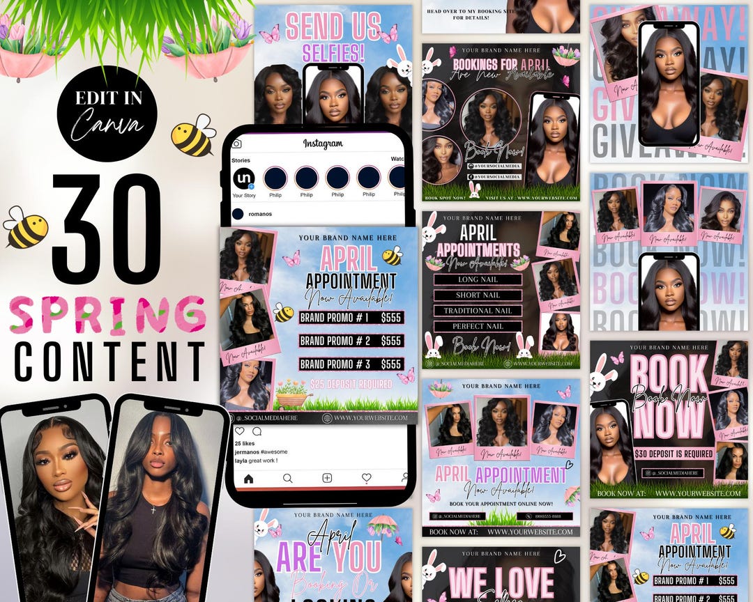 30 April Booking Flyer, April Beauty Specials, Spring Books Open ...