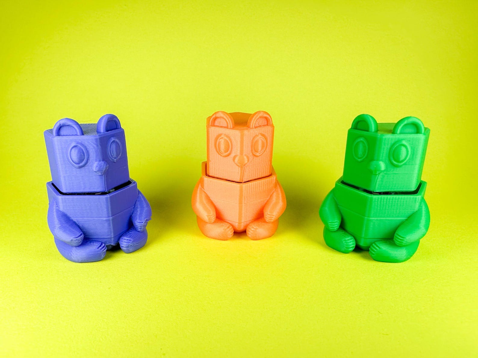 Bear Fidget Clicker Toy With Mechanical Switch | Choose From 10 Vibrant ...