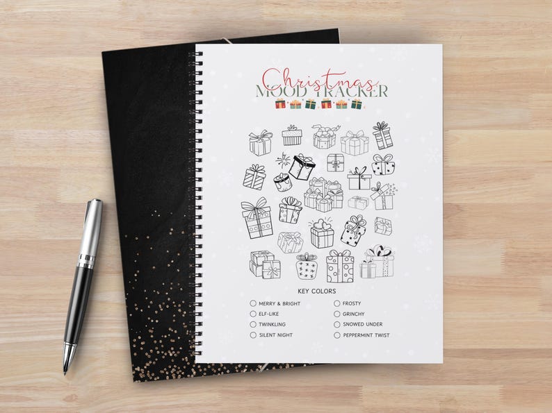 Christmas Mood Tracker - Printable Journal Page - Happy Planner ...