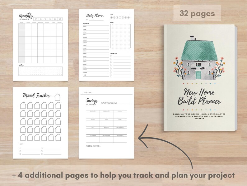 New Home Build Planner: Construction Project Tracker (PDF Download) - Etsy